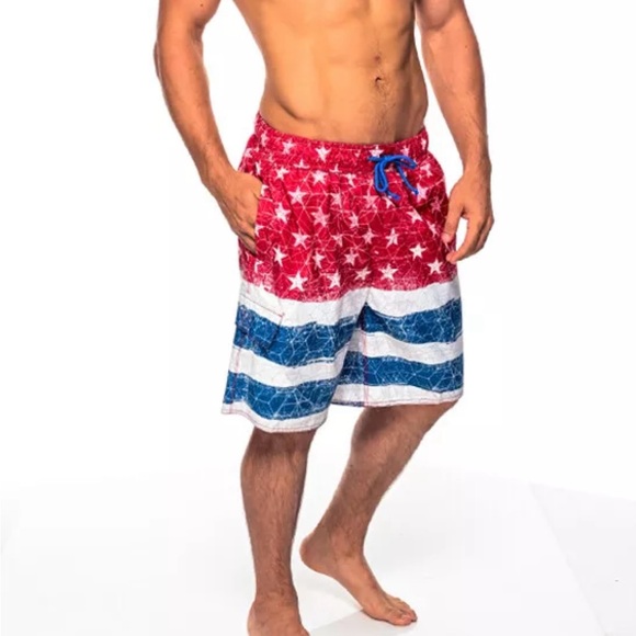 U.S. Polo Assn. | Swim | Mens Xl Star Spangled American Flag Patriotic ...